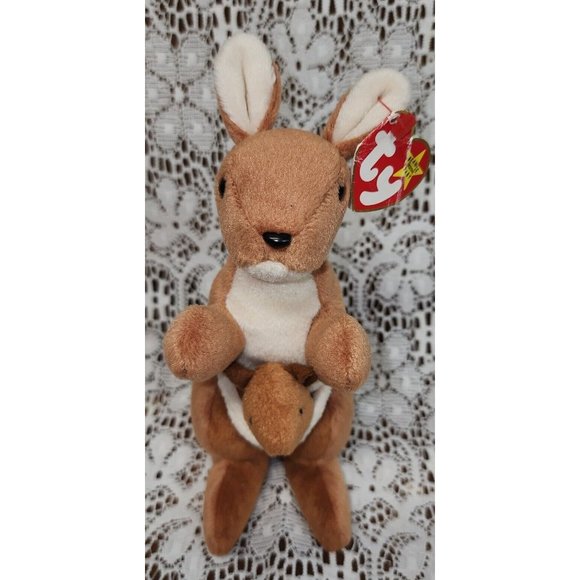 Ty | Toys | Ty Beanie Baby Pouch The Kangaroo Swing And Tush Tag Intact ...